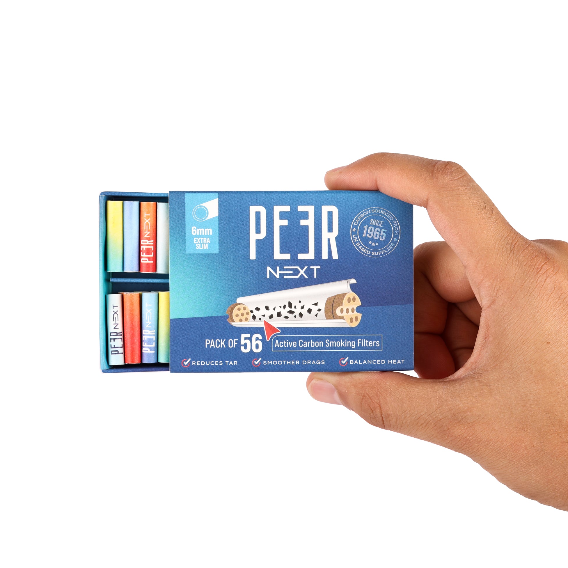 Active charcoal filter tips, activated carbon filter tubes | PEER Next