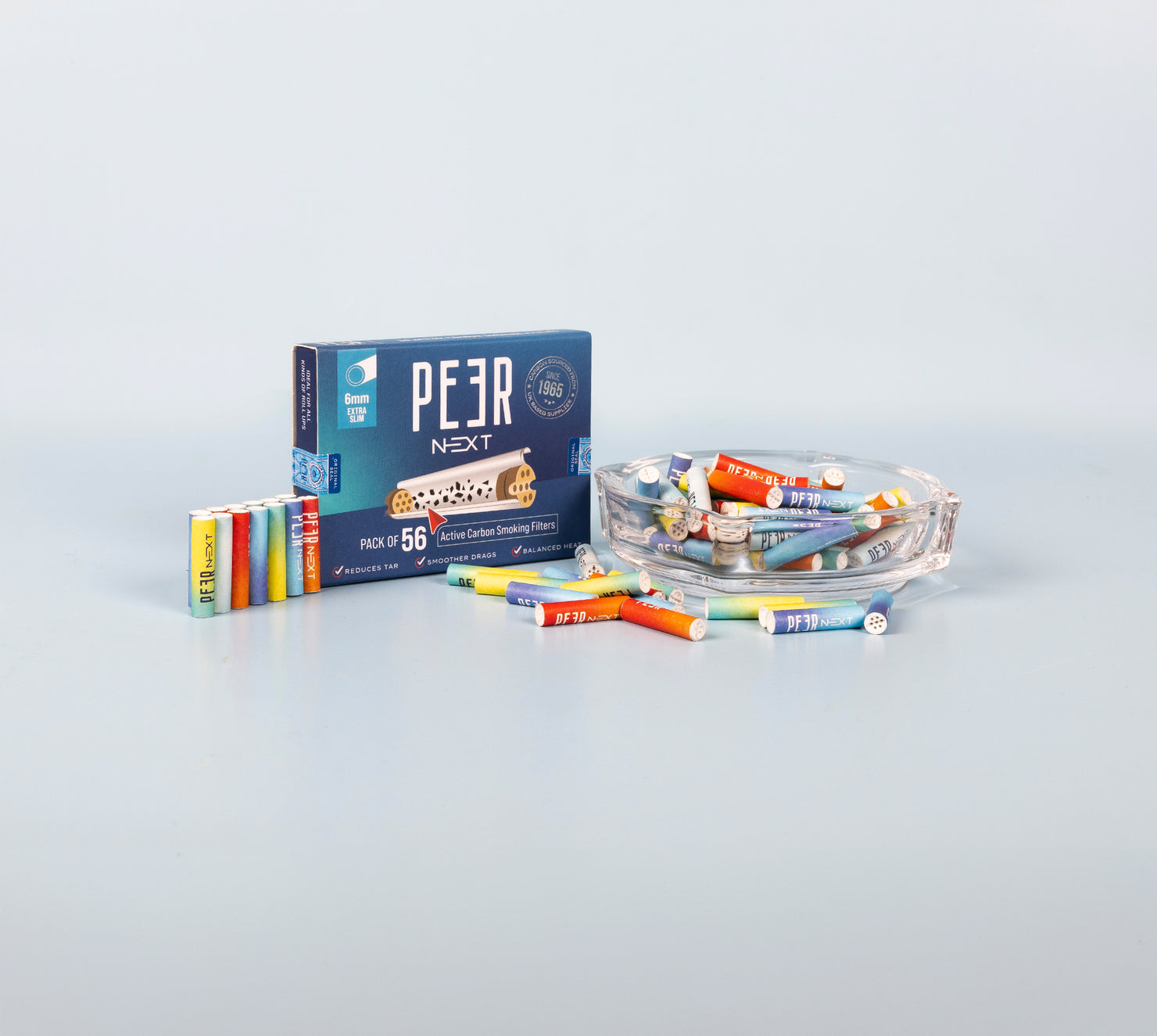 Active charcoal filter tips, activated carbon filter tubes | PEER Next